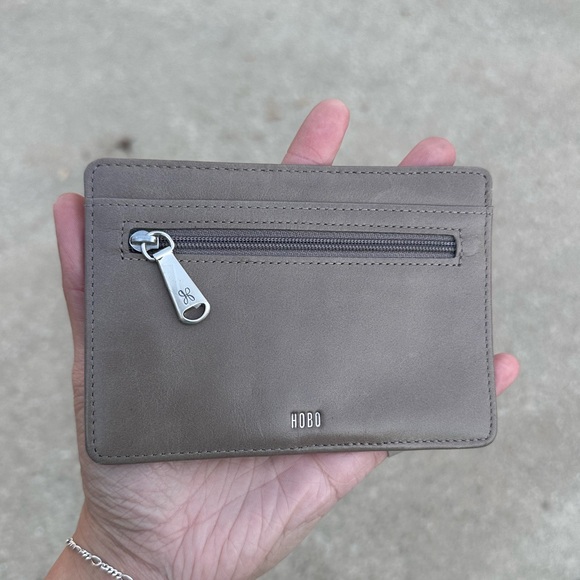 HOBO | Accessories | Hobo Taupe Leather Card Holder Hobo Euro Slide ...